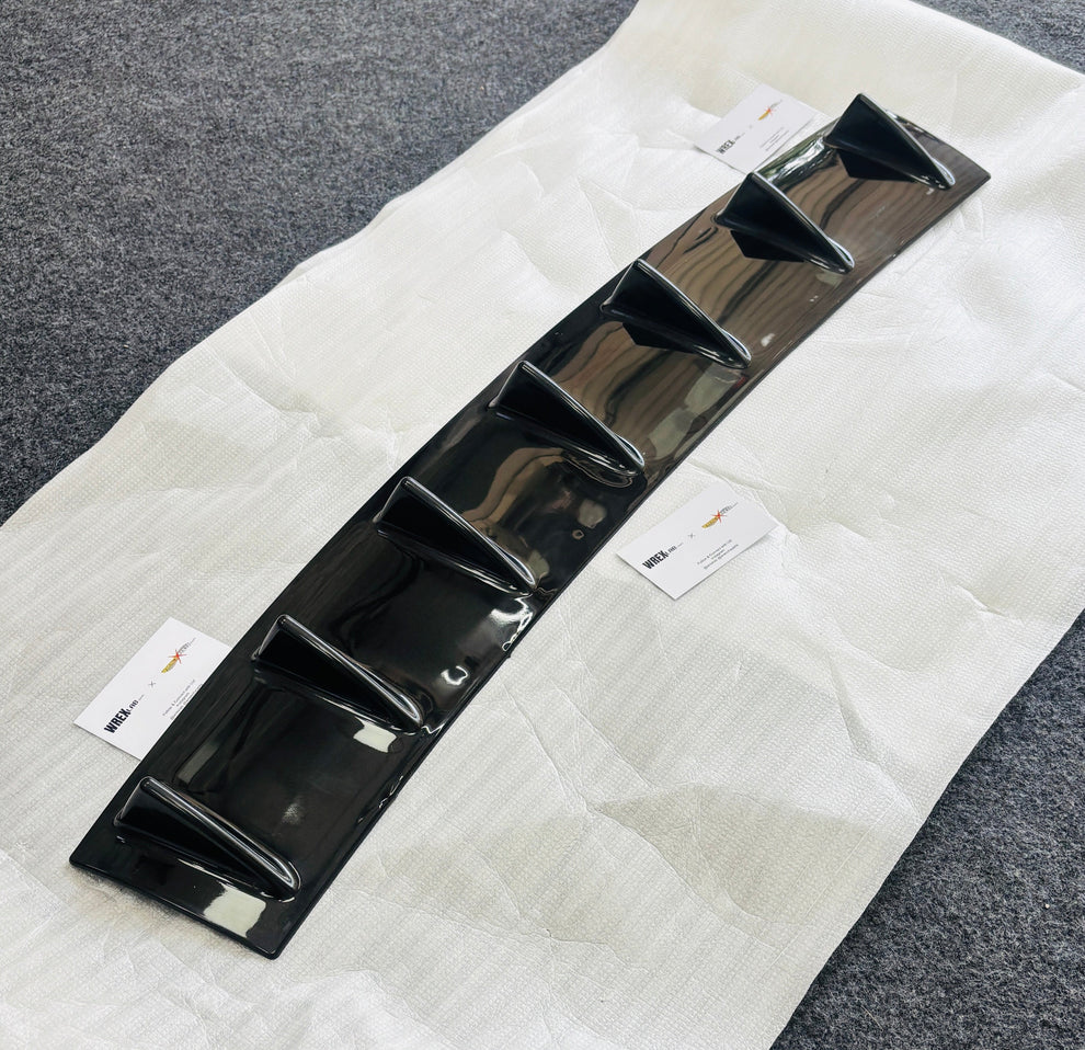 Universal 7 Fin Diffuser | Gloss Black | ABS – wrenchxperts